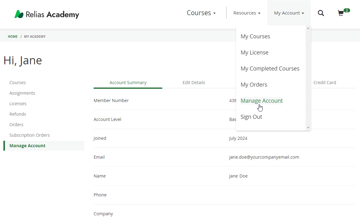Password Reset and Change on Relias Academy Password Reset and Change on Relias Academy